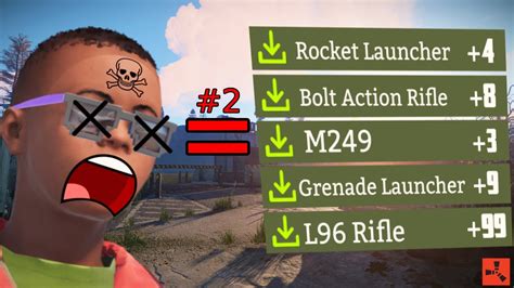 في كل قتلة اخذ لوت عشوائي تعنييف وتريد 🔥2 Rust🔥 Youtube