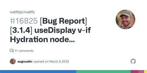 Bug Report 314 Usedisplay V If Hydration Node Mismatch · Issue