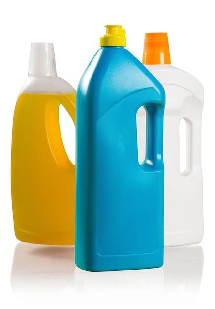 Premium Photo Plastic Detergent Bottles Isolated Premium Photo Plastic Detergent Bottles Isolated