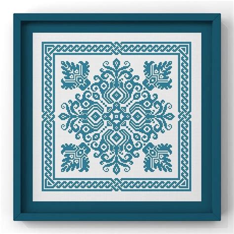 Monochrome Sampler Cross Stitch Pattern Modern Folk Cross Stitch Victorian Embroidery Cross