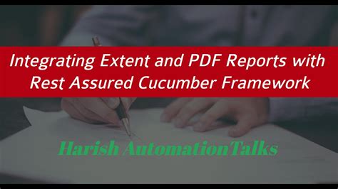 Mastering Reporting Integrating Extent Reports And Pdf Reports With Rest Assured Cucumber