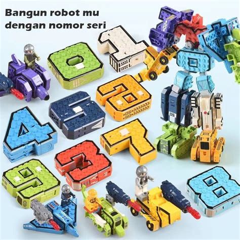 Jual Mainan Robot Transformer Rakitan Angka Mainan Transformer Mech