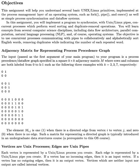 COSC 3360 6310 Operating Systems The Programs Chegg