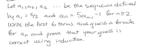 Solved Let A A A Be The Sequence Defined By A And Chegg