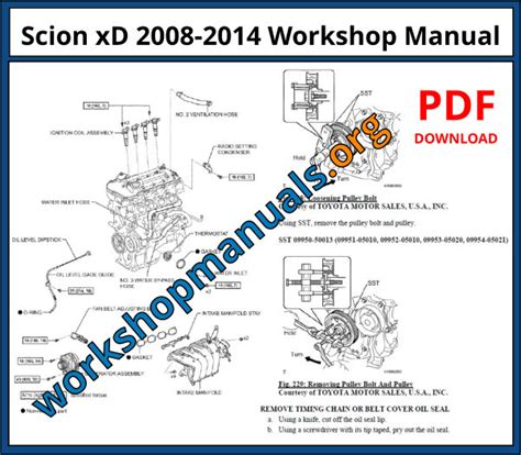 Scion Xd Workshop Repair Manual 2008 2014 Download Pdf