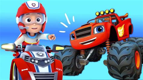 Paw Patrol And Groovy The Martian Ryder Meets Blaze And Monster Truck