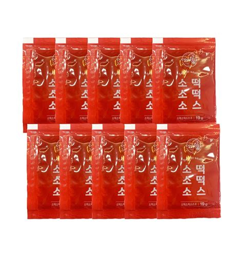 매콤 달콤한 일회용 소떡소스19g 19g 10개 티몬