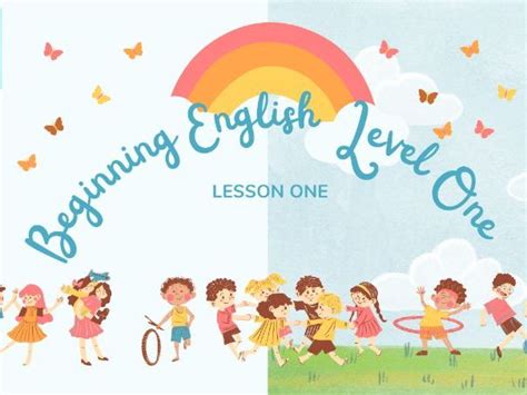 Beginners English Level One Lesson One Presentation Teaching Resources