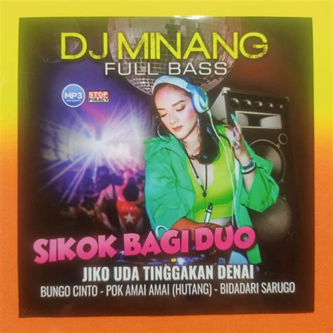 Jual KASET MP AUDIO MUSIK KOLEKSI LAGU DJ MINANG FULL BASS SIKO BAGI DUO PILIHAN TERBAIK