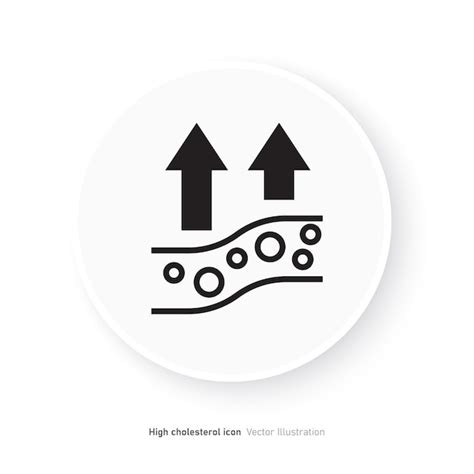 Premium Vector High Cholesterol Icon Design Vector Illustration