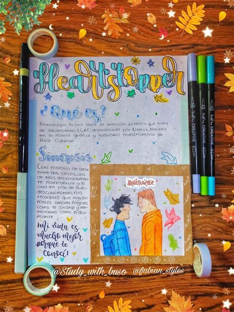 Apunte Sobre Heartstopper En 2022 Apuntes Libreta De Apuntes