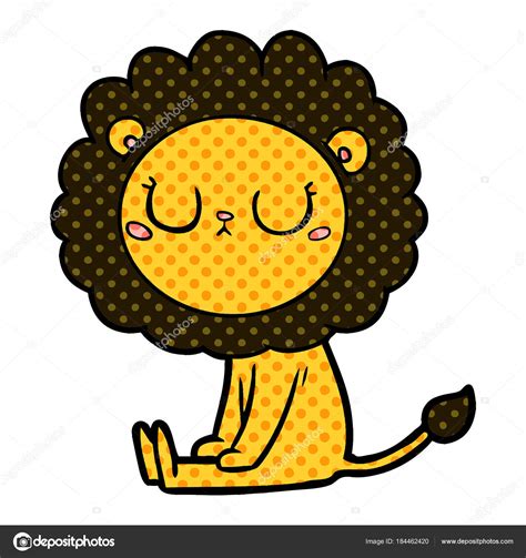 Vector Illustration Cartoon Lion Stock Vector By ©lineartestpilot 184462420