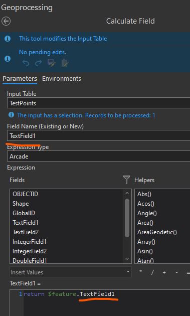 Solved Update Of Field Values For Features Esri Community