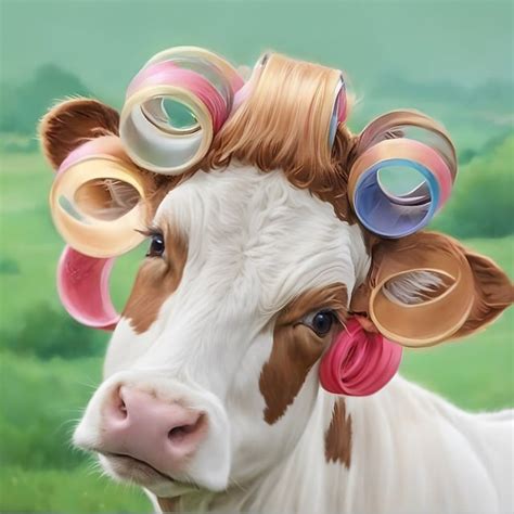 Download Ai Generated Cow Curl Royalty Free Stock Illustration Image