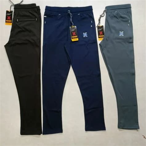 Male Lycra Twn Dpkt Back Pkt Ziplower Solid At ₹ 210piece In New