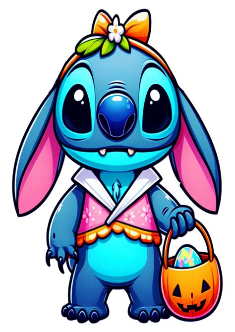 Stitch Coelhinho Da P Scoa Png