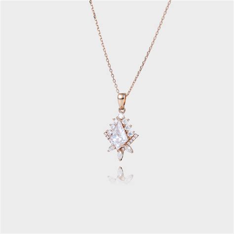 Kite Cut Lab Diamond Necklace For Women Pendant Necklace Lisajewelryus