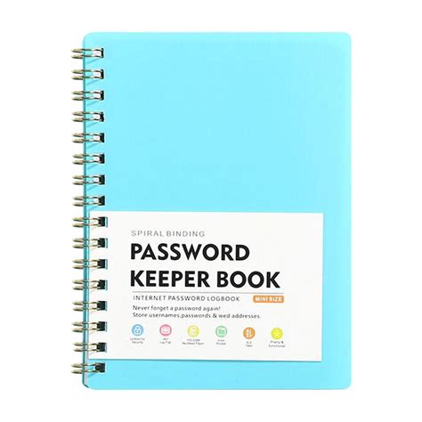 Hardcover Password Book Large Print For Record Contacts Password Journal Book For Passwords And
