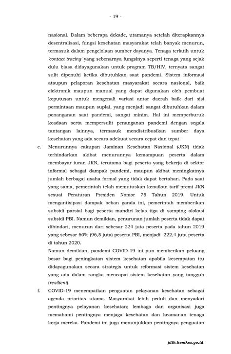 Permenkes Nomor 13 Tahun 2022 Pdf