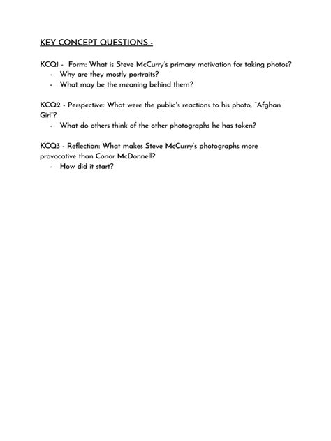 Key Concept Questions Pdf