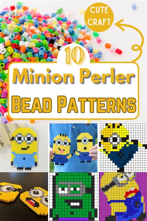 10 Minion Perler Beads For Hours Of Fun Diy Crafts