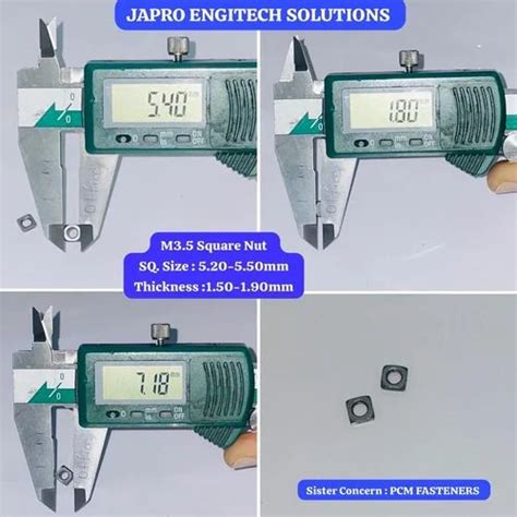 Material Stainless Steel M3 5 Square Nut At ₹ 0 21 Piece In Ludhiana