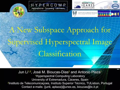 Subspacediscriminantapproachhyperspectralppt
