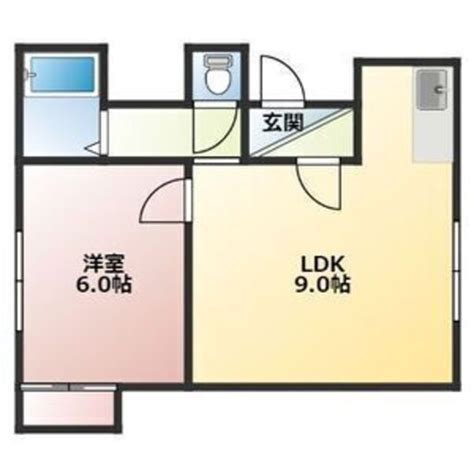 🐄【北区★1ldk】敷金礼金なし2人入居、子供、高齢者可 バス・トイレ別🐄 Enjoy★home 新川のアパートの不動産・住宅情報・無料