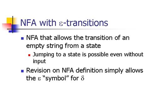 Nondeterministic Finite Automata Cs 130 Theory Of Computation