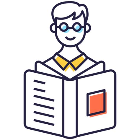 Book Reader Generic Color Omission Icon