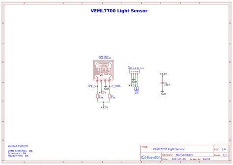 P003g Nixie Clock Veml7700 Light Sensor Oshwlab