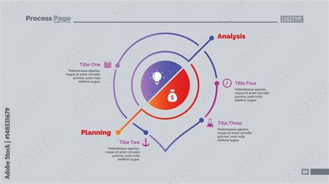 Two Main Ideas Strategy Slide Template Stock Vektorgrafik Adobe Stock