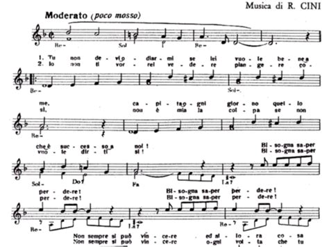 BISOGNA SAPER PERDERE Easy Sheet Music