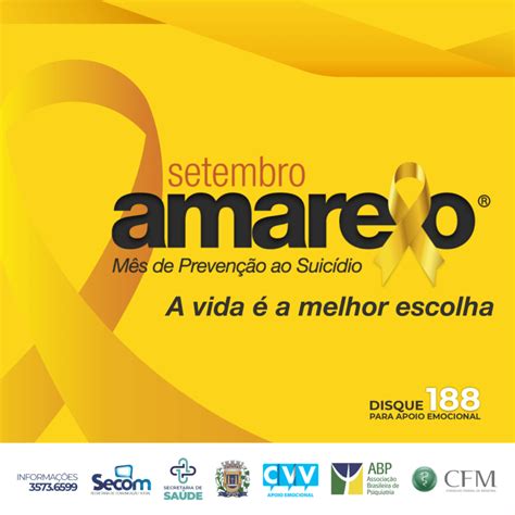 Setembro Amarelo Mês De Prevenção Ao Suicídio