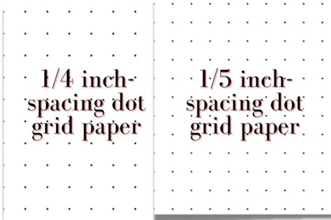 Dot Grid Graph Paper 1 4 And 1 5 Inch Graphic By Valdustry Designs · Creative Fabrica