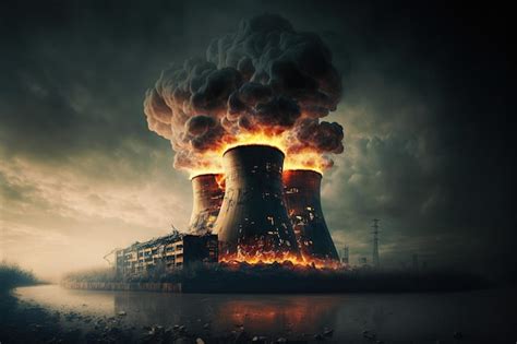 Premium Photo Nuclear Power Plant Disaster Ultimate Mca Generative Ai