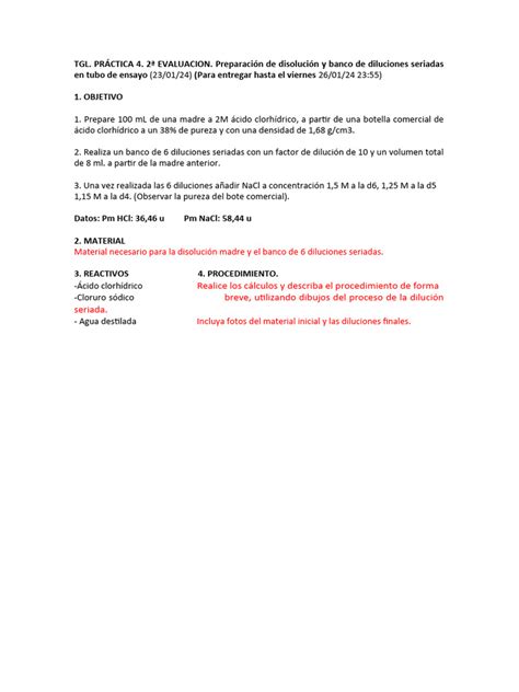 Práctica 4 Diluciones Seriadas Pdf