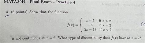 Solved 4 6 Points Show That The Function