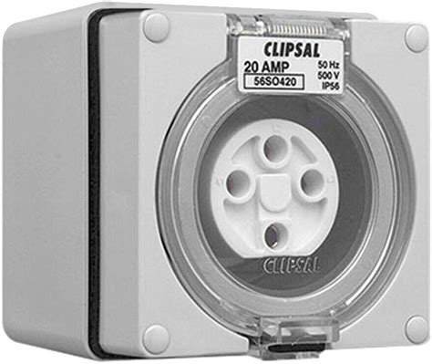 Schneider Electric Wps Socket Outlet 20a 500v 3 Phase 5 Pole Round Pin Ip66 Pack Of 3