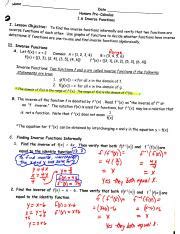 Understanding Inverse Functions: Pre-Calculus Explained | Course Hero