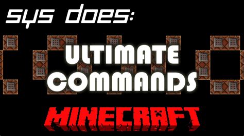 Ultimate Commands Tellraw Youtube