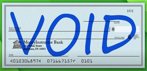 How To Void A Check Direct Deposit And Correcting Errors Money Instructor
