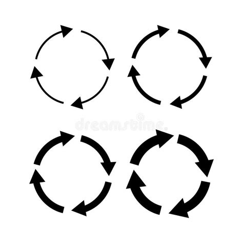 Arrows Cycle Four Stock Illustrations 4649 Arrows Cycle Four Stock Illustrations Vectors