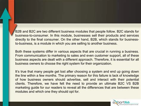 Differences Between B2b Vs B2c Marketing Ppt