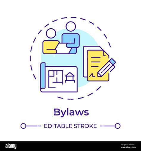 Bylaws Multi Color Concept Icon Stock Vector Image Art Alamy