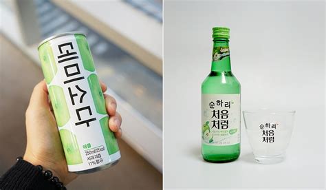 데미소다 같은 소주 순하리 사과맛 출시 위키트리