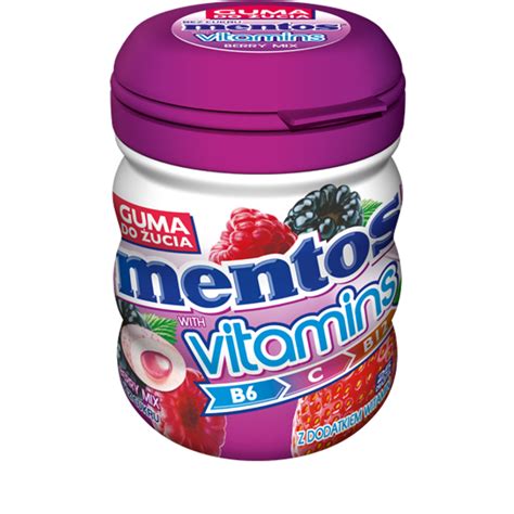 Mentos Vitamins Gum Berry Mix Mentos Poland