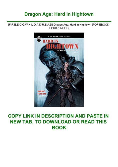 Free Download Read Dragon Age Hard In Hightown Pdf