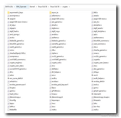【linux 内核】linux 内核源码目录说明 ① Arch 目录 Block 目录 Certs 目录 Crypto 目录