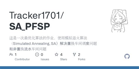Github Tracker1701sapfsp 这是一次最优化算法的作业，使用模拟退火算法（simulated Annealing Sa）解决置换车间调度问题和非置换流水车间问题